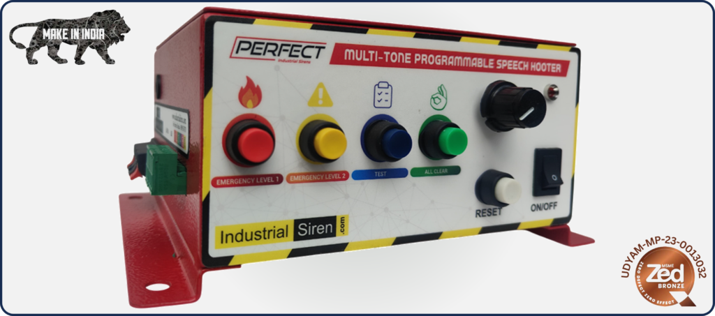 Multi-Tone Programmable Speech Hooter (MT-PSH) - Industrial Sirens
