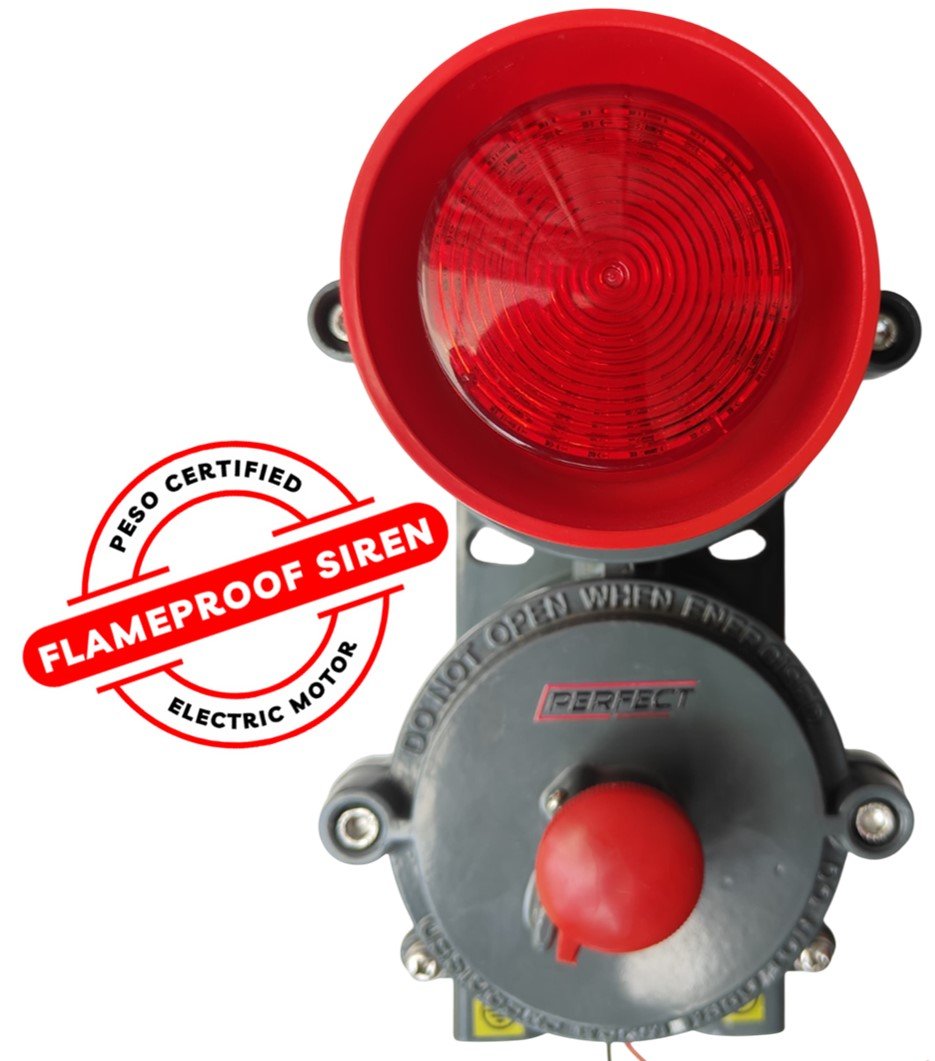 Flameproof Hooter with Flasher - Industrial Sirens